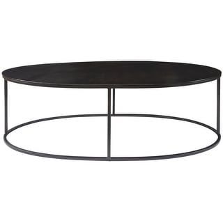 Uttermost 25152 Coreene 48"W Oval Modern Industrial Cocktail Coffee - Bed Bath & Beyond - 36351176